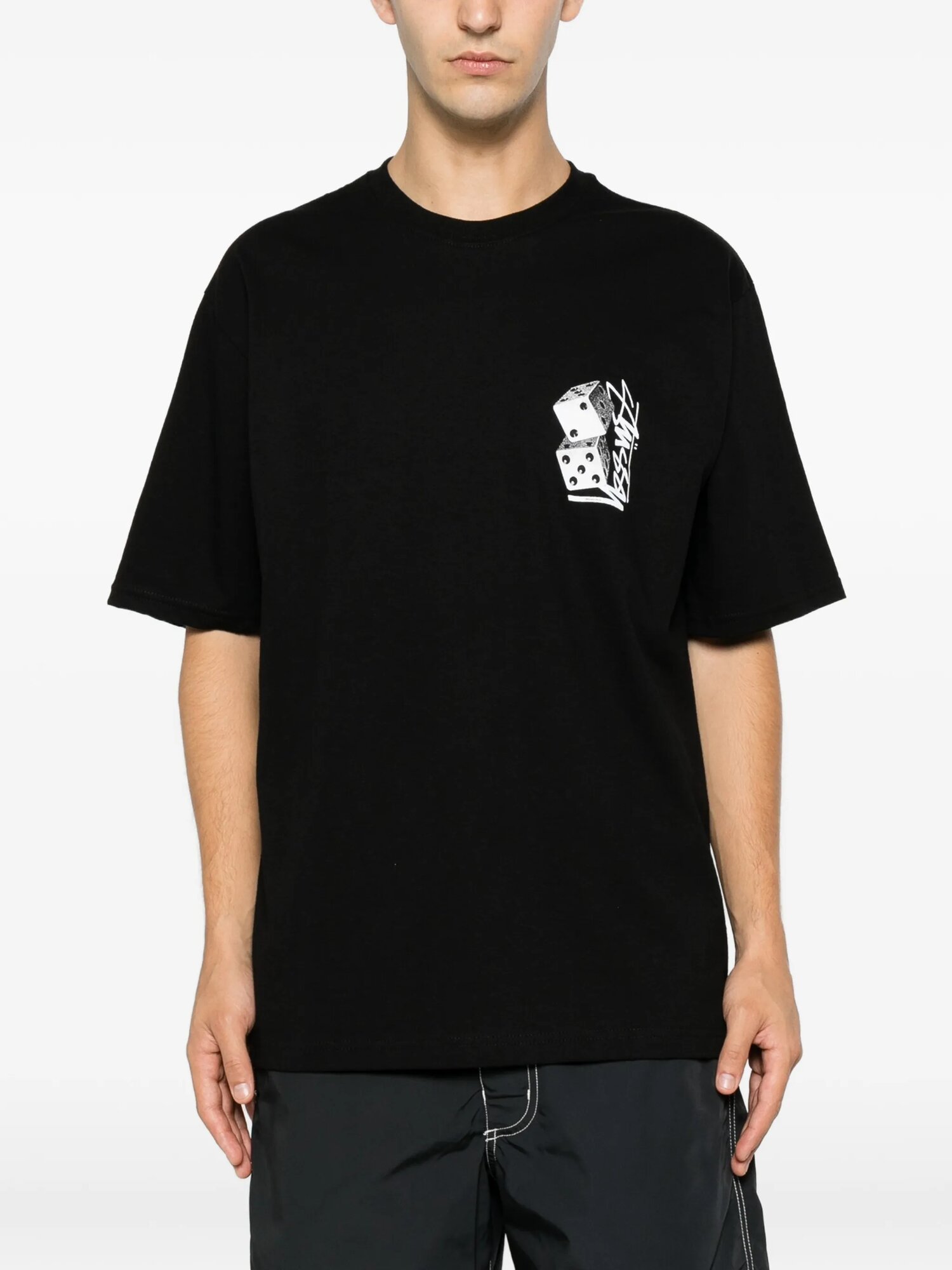 Футболка Stussy, размер 46, черный — фото 1
