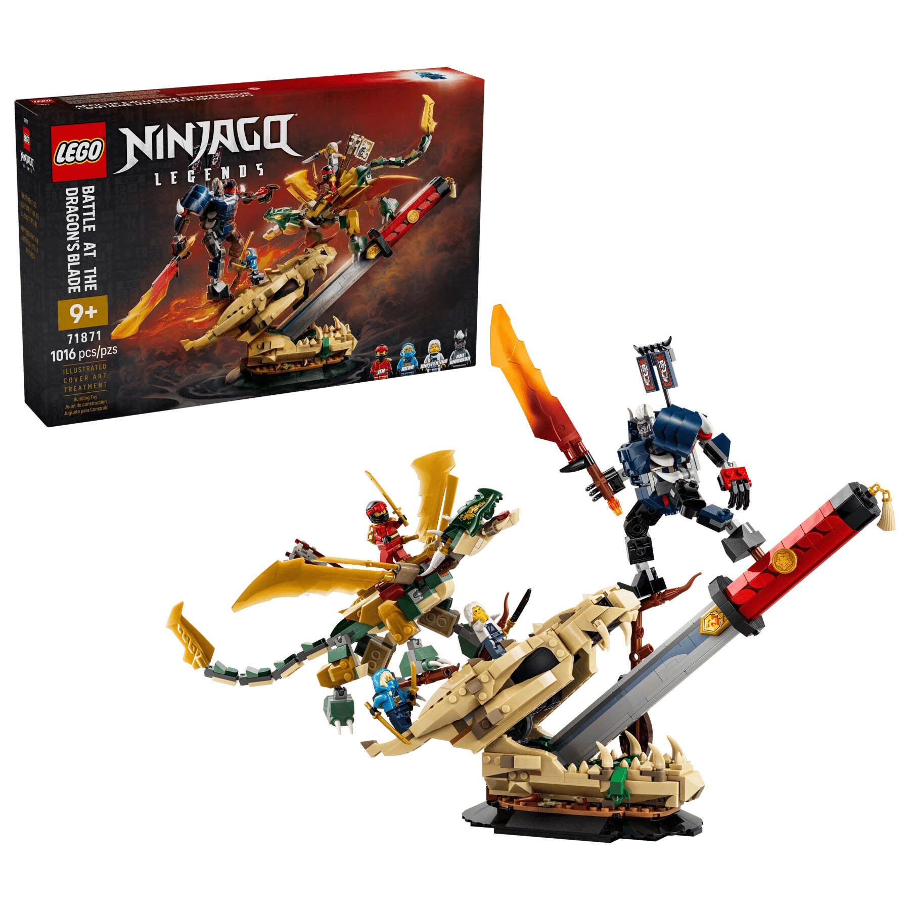 Конструктор LEGO NINJAGO 71871 Битва клинков дракона, 1016 дет.