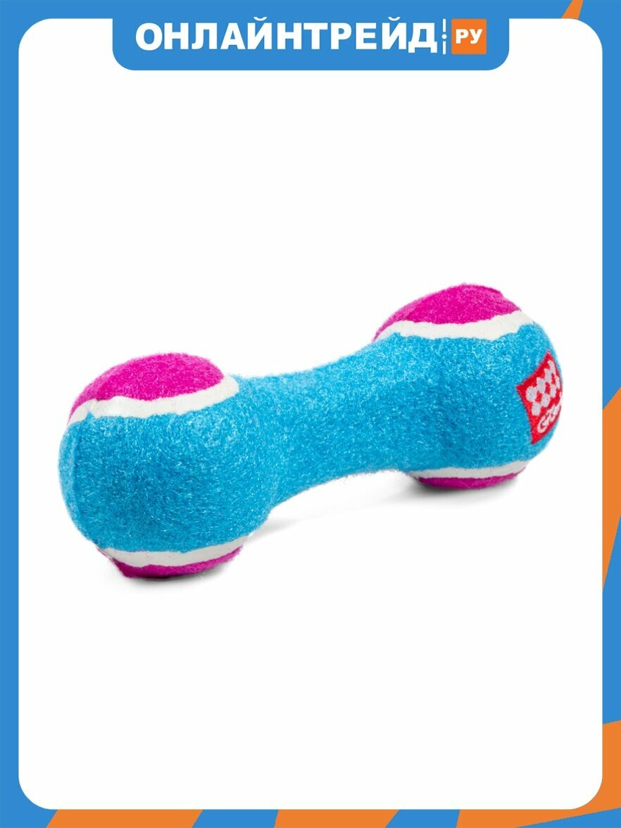 Игрушка для собак Gigwi Dog Toys Гантеля с пищалкой средняя 18 см.