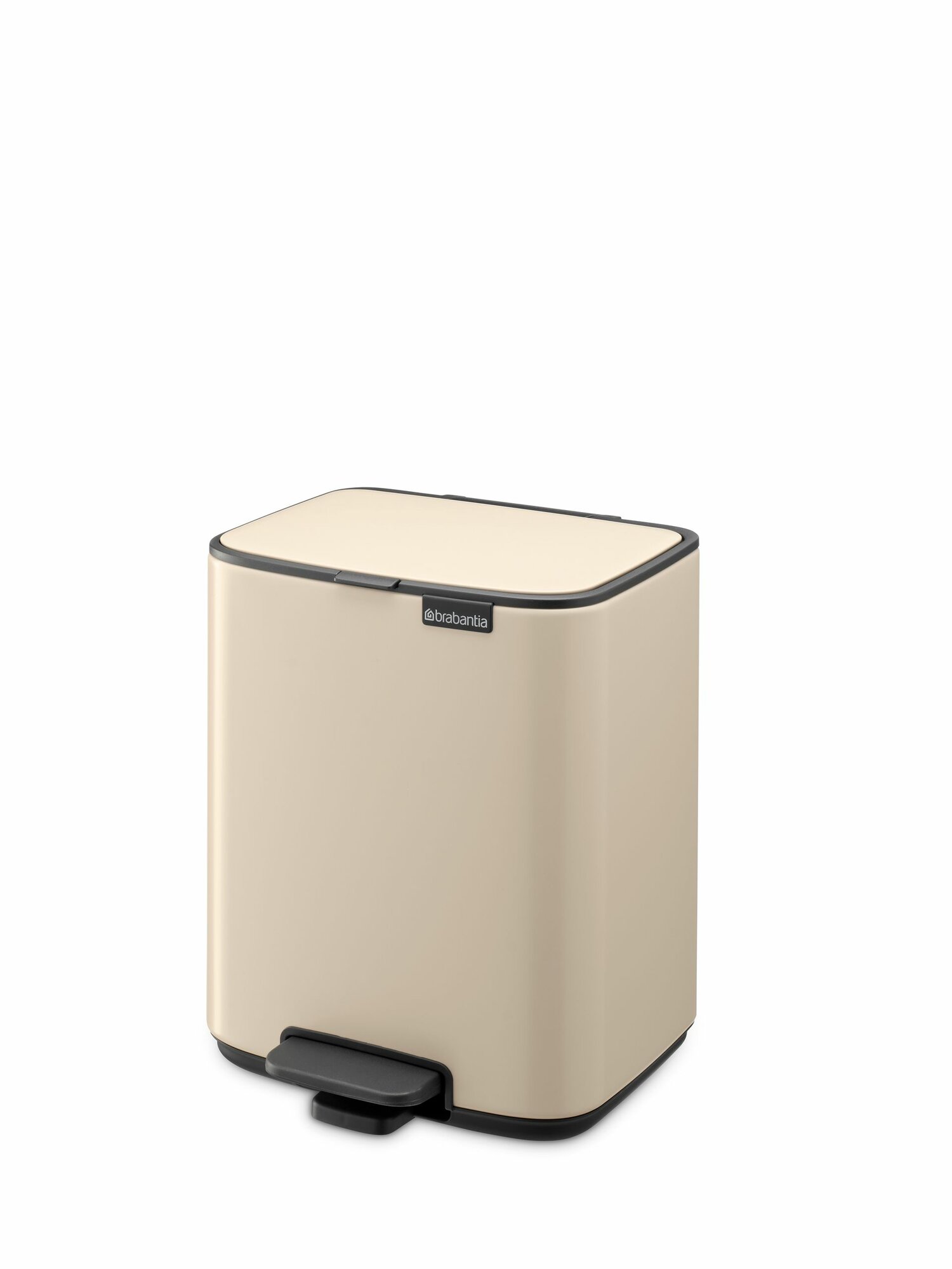 Бак мусорный Brabantia "Bo Pedal Bin" с педалью бежевый 7л 237928