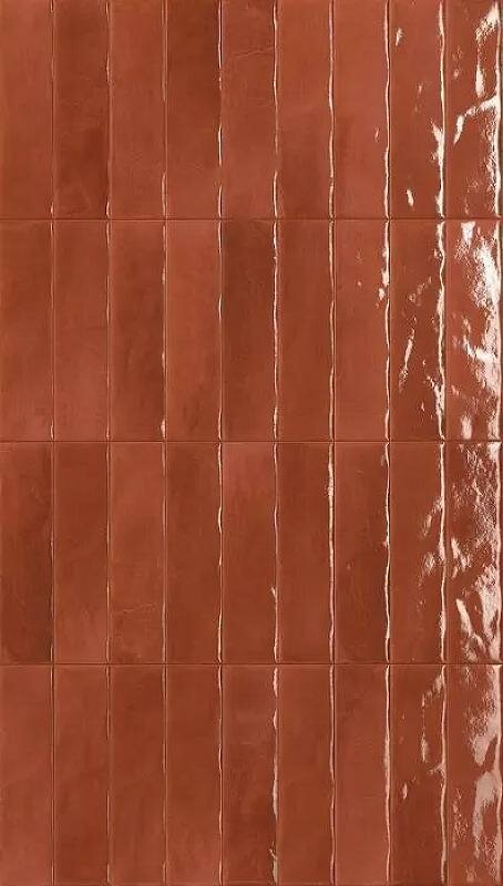 Керамическая плитка Fap Ceramiche Glim GL Rossocuor BR fRMW настенная 6х24 см