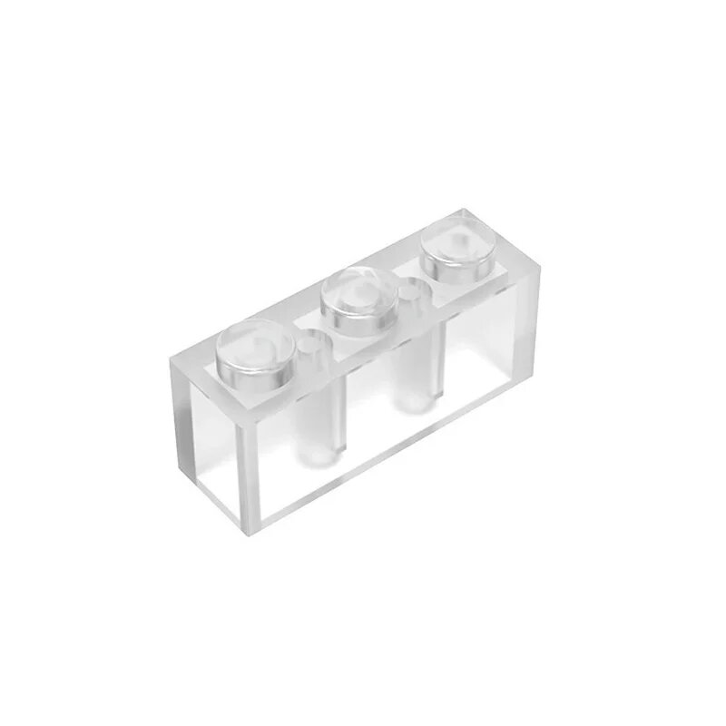 Конструкторы JIAJIALE толстые 1x3 20 шт. Белый, 20pcs transparent