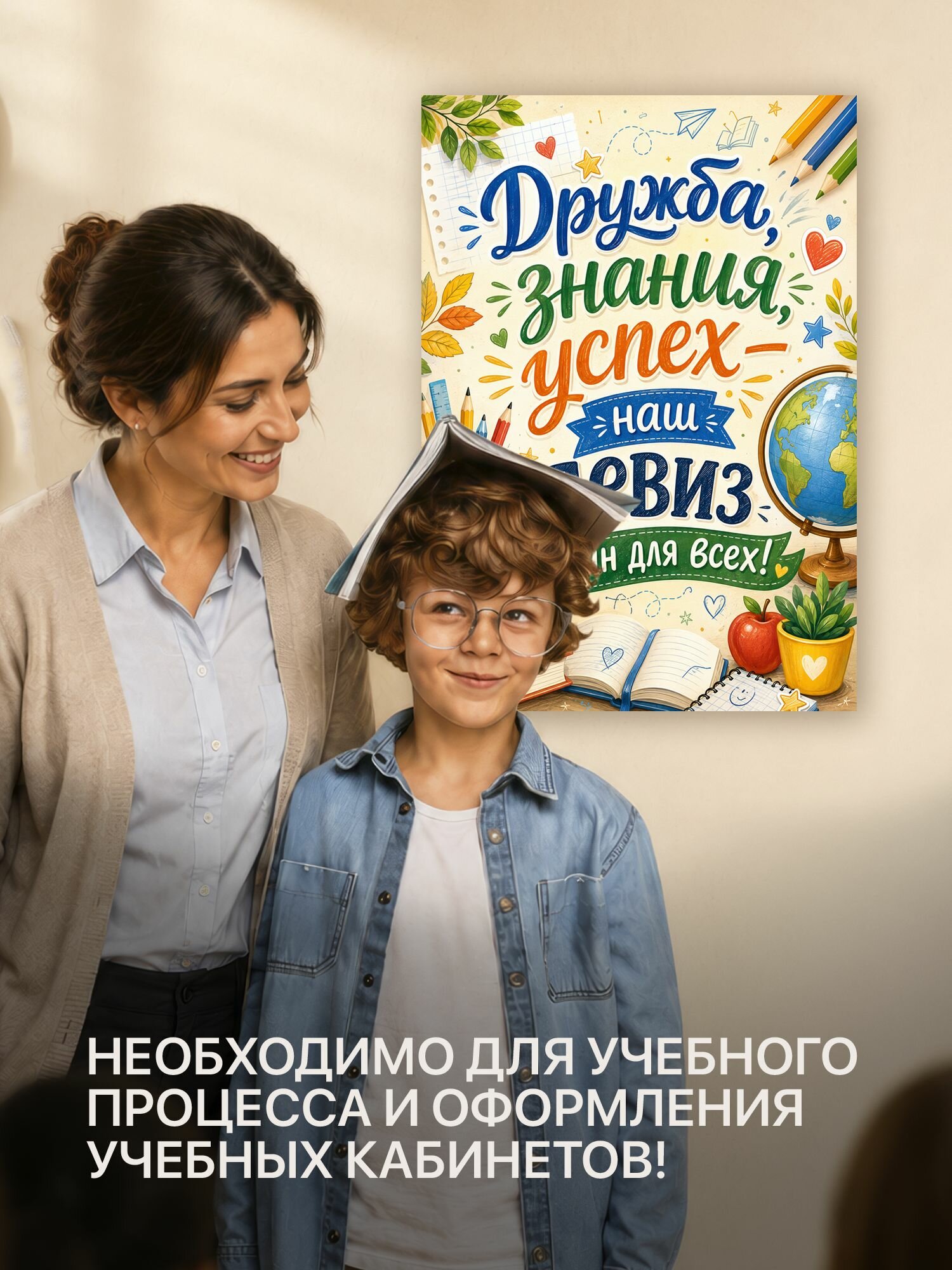 Плакат Девиз класса для школы, в класс — фото 1