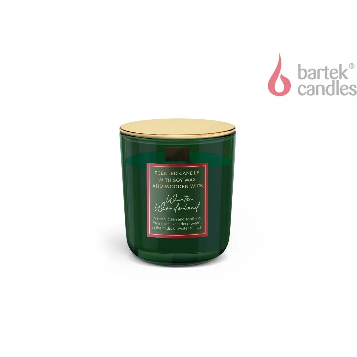 BARTEK Арома-свеча "Winter Wonderland" с крышкой 150g