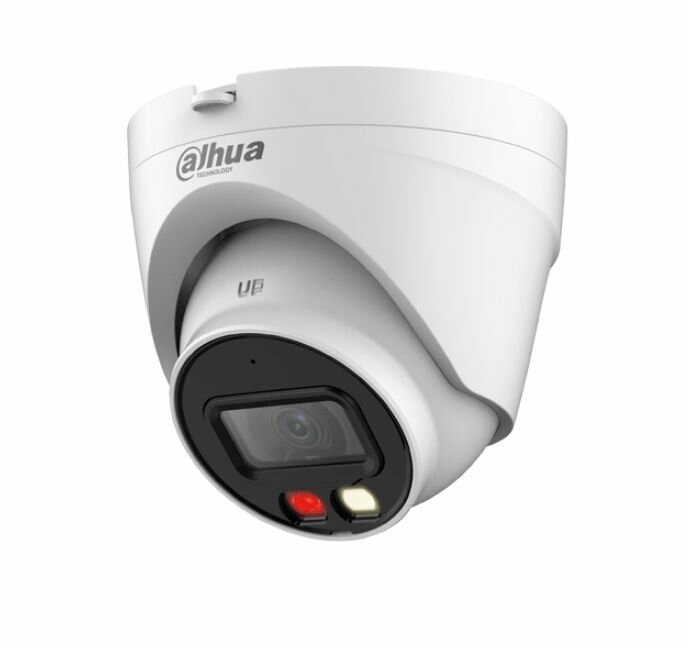 DH-IPC-HDW1439VP-A-IL-0280B Купольная уличная IP-камера, 4Мп, объектив 2,8мм, встроенный микрофон, двойная подсветка: ИК подсветка 30 м, LED подсветка 30 м; PoE/12В