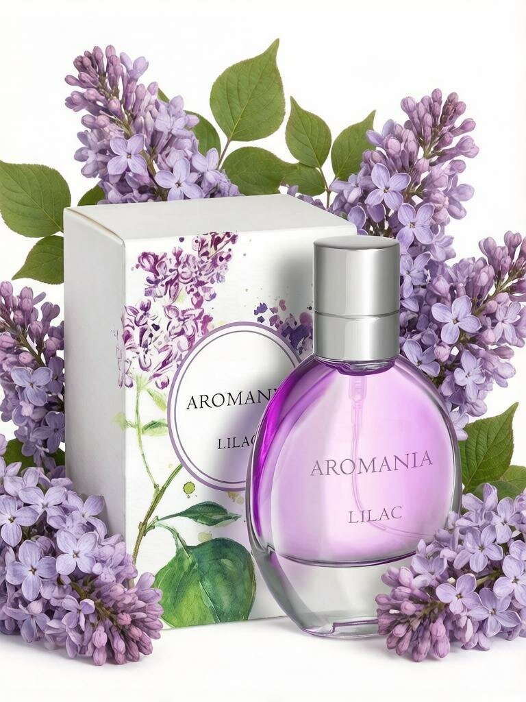 Туалетная вода Aromania "Lilac", для женщин, цветочный аромат, 30мл