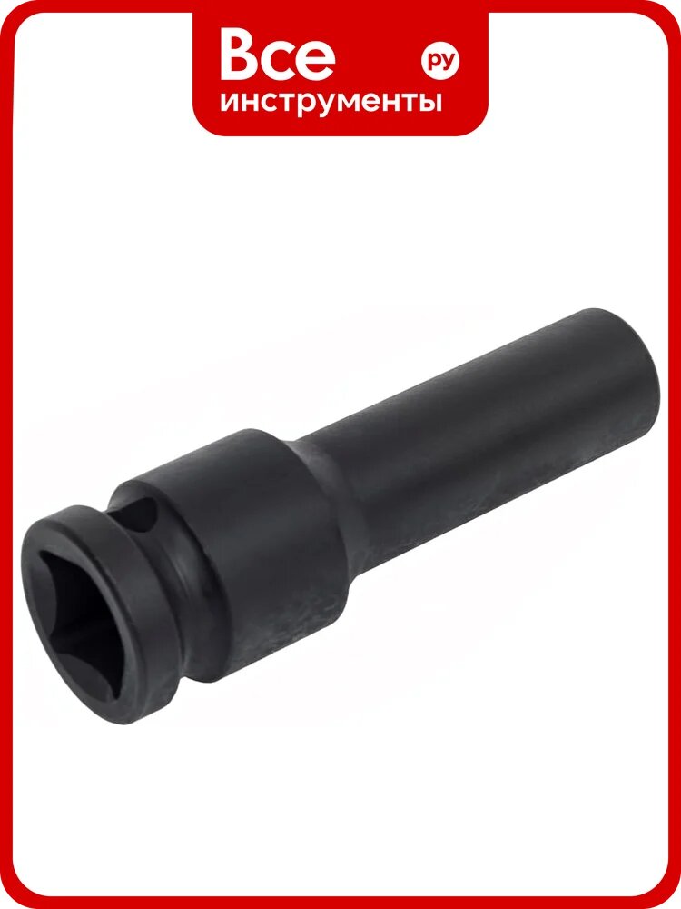 Головка, 10, ударная 6-гранная удлиненная 10 мм, 1/2"DR KRAFT KT 702048, работ с осложненными резьбовыми, используется