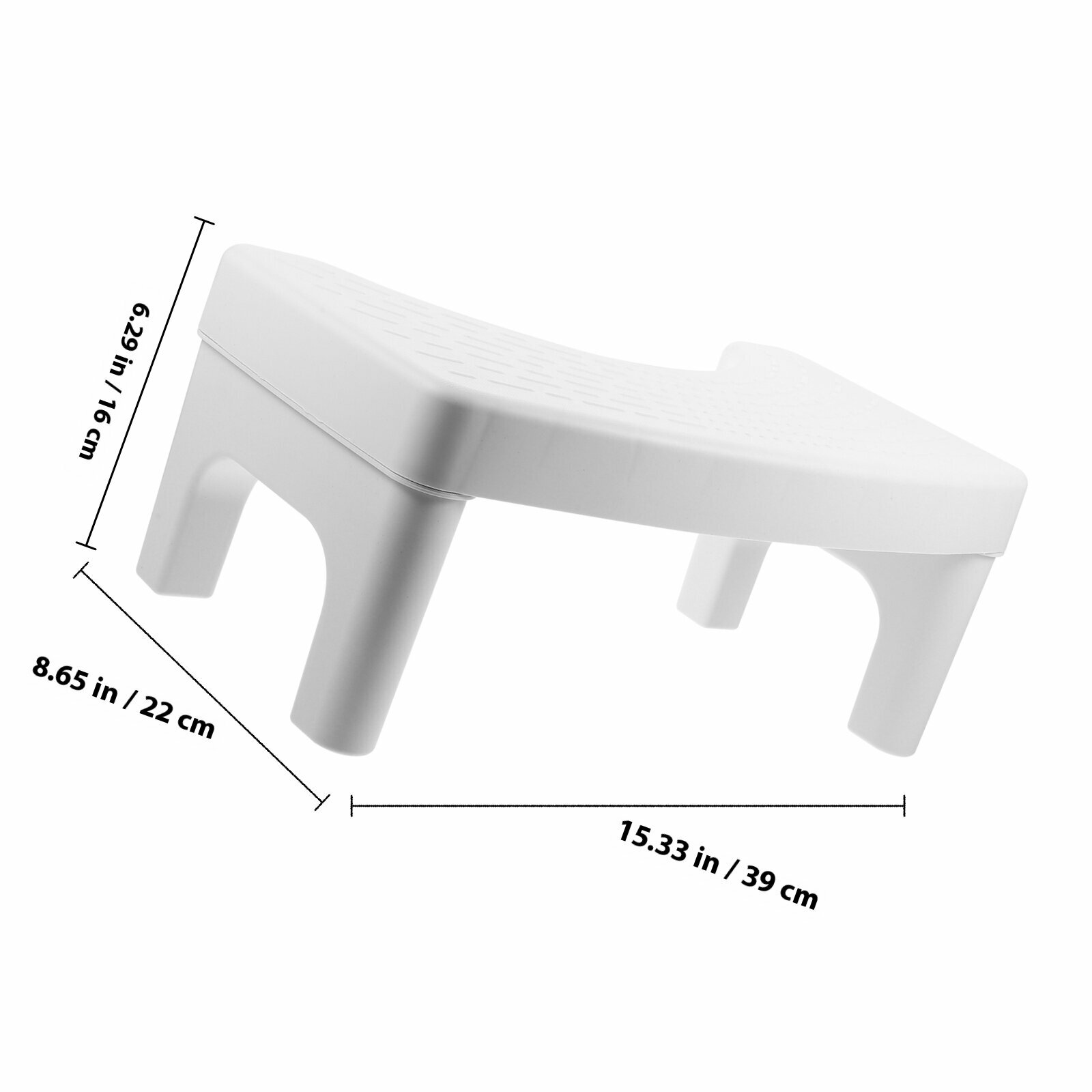 Туалетный Подиум Для Взрослых Белый Цвет Размер 39.00X22.00X16.00Cm