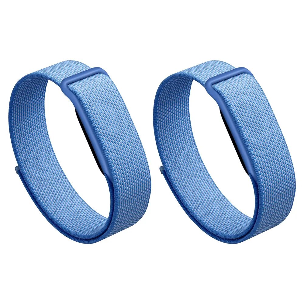 Спортивный датчик Google Fitbit Air (модель 2026 года), ремешок из нейлона, синий, 2 шт.