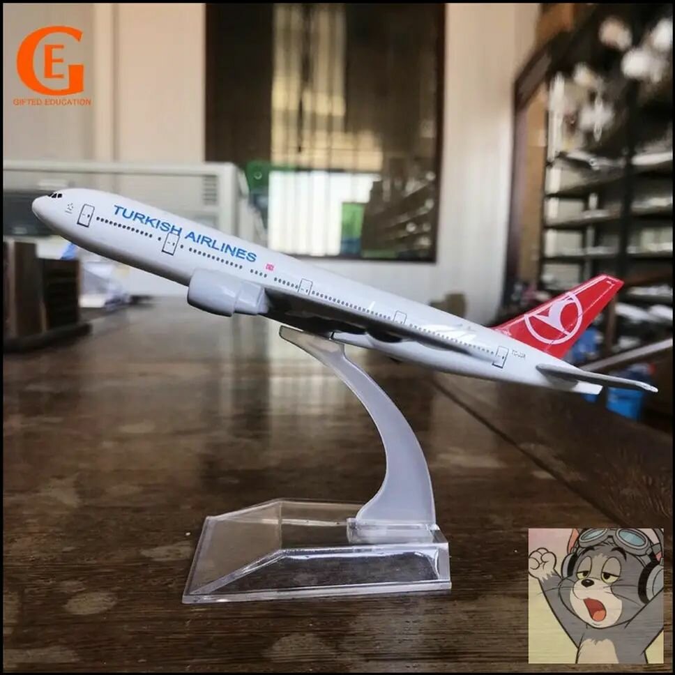 Турецкие Авиалинии Боинг 777, Металлическая Модель Самолета, Turkish Airlines B777
