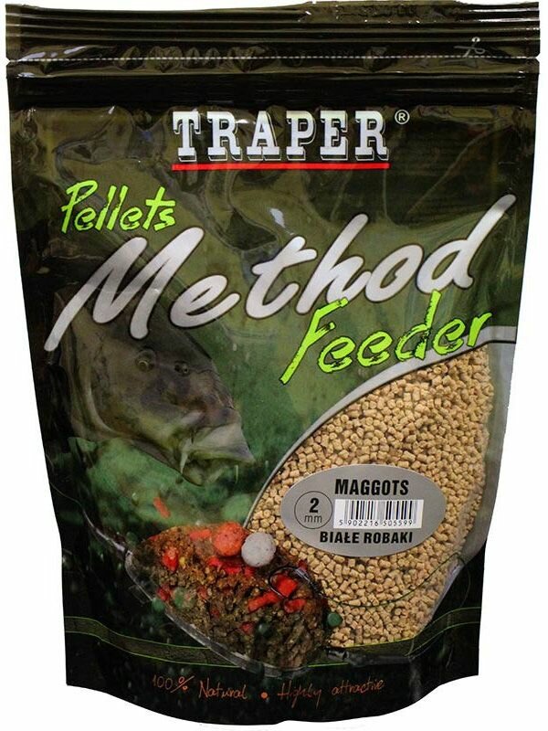 Пеллетс Traper Method Feeder Pellets, 2 мм, 500 гр, Опарыш — фото 1