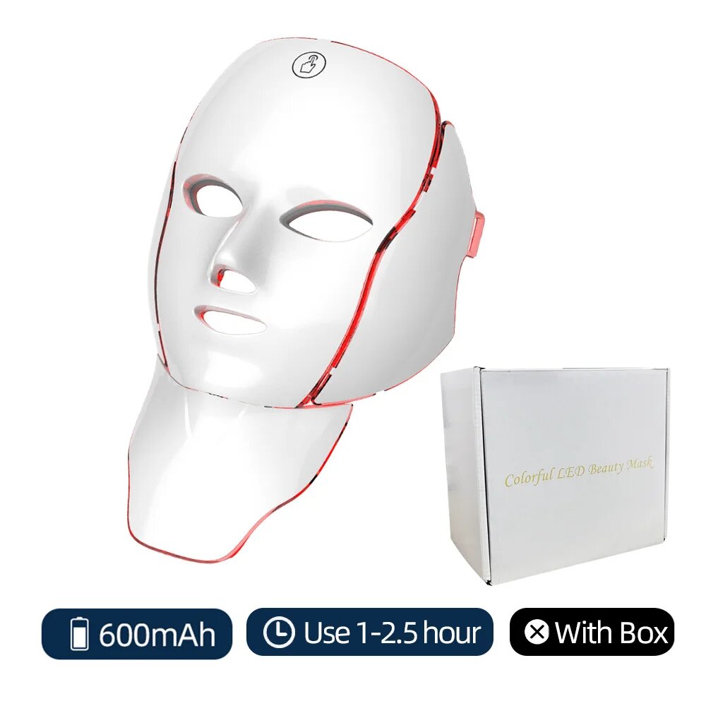 LED-маска для лица и шеи Foreverlily 7 цветов With Box-600mAh