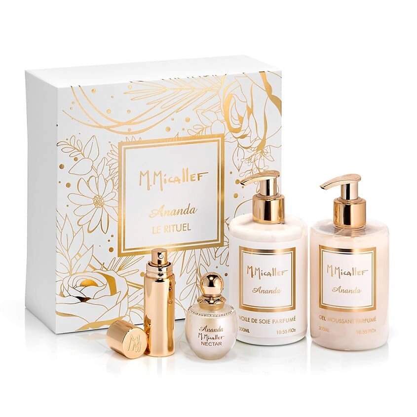 M. Micallef Le Rituel Coffret SET женский (Парфюмерная вода 30 мл + 10 мл, Гель для душа 300 мл, Лосьон для тела 300 мл)