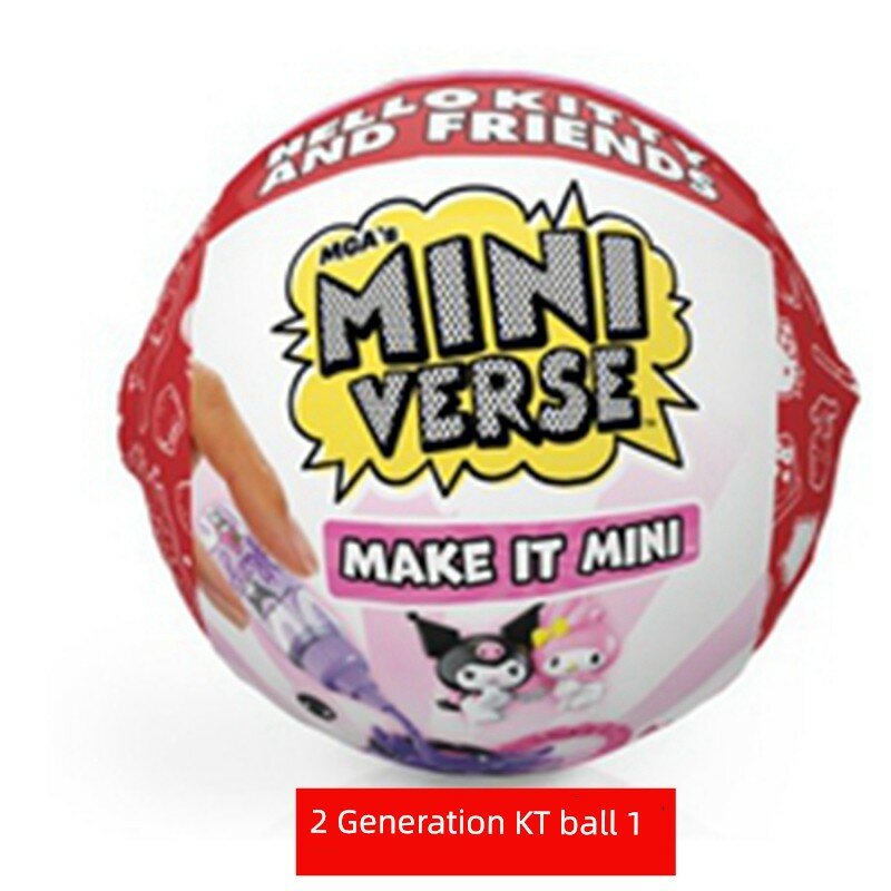 MGA Miniverse Hello Kitty KT микропищевой шарик 2-е поколение 1 штук слепая коробка