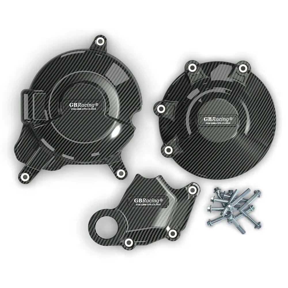 Для Ducati Monster 659 696 795 796 1100 2008-2015 Защитная крышка двигателя Черный, 1 Set-CF