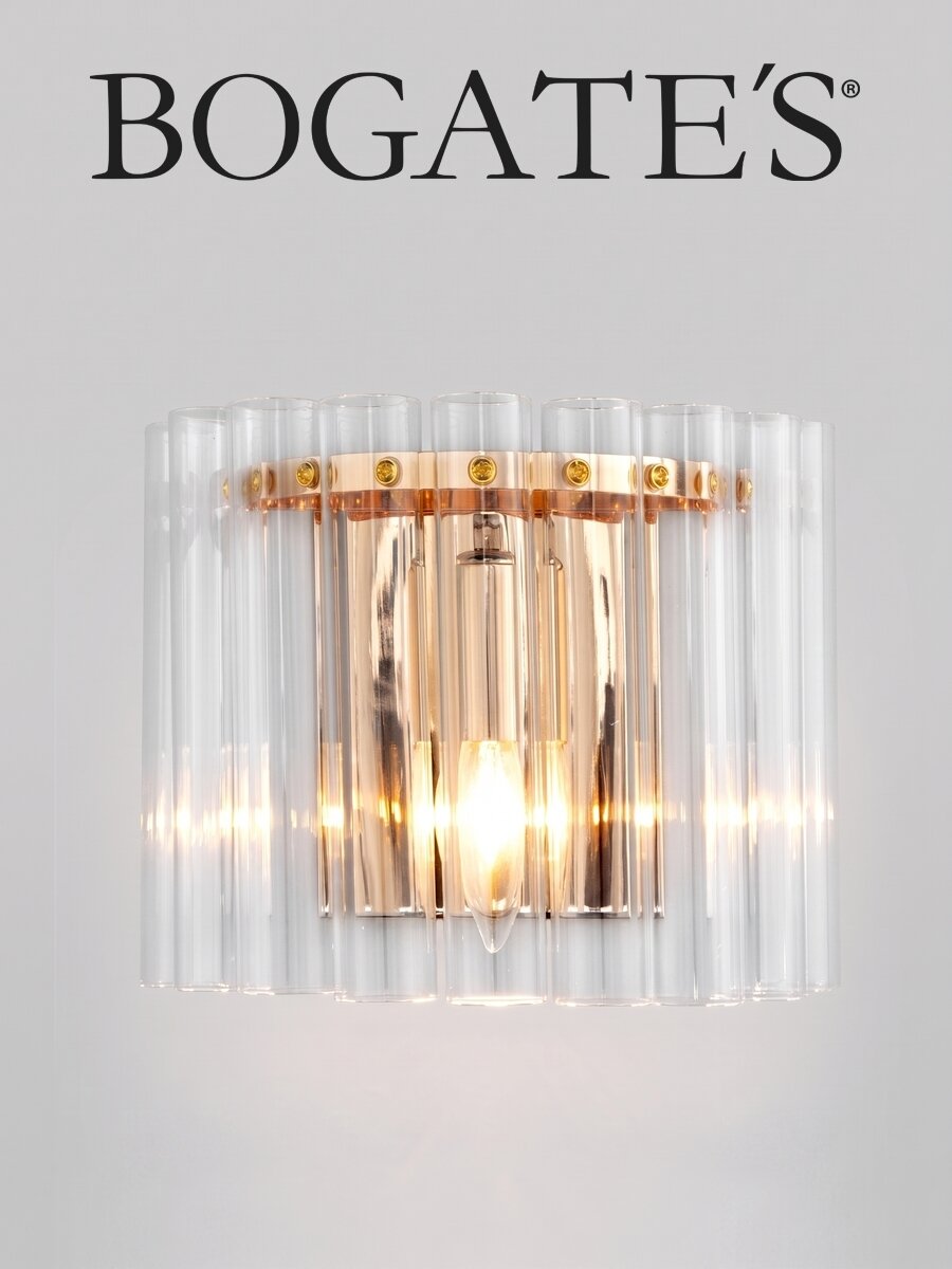 Бра / Настенный светильник Bogate's Flamel 373/1, E14, 60 Вт, цвет золото