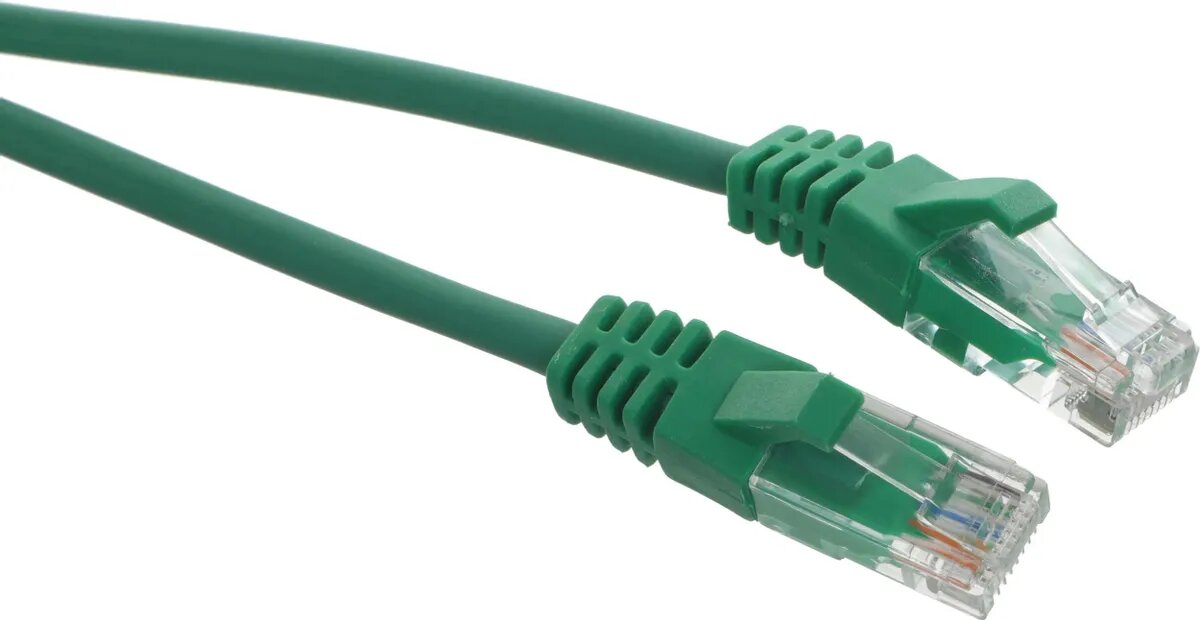 Патч-корд SUPRLAN 10-0159, вилка RJ-45, вилка RJ-45, кат.5E, LSZH, 3м, зеленый