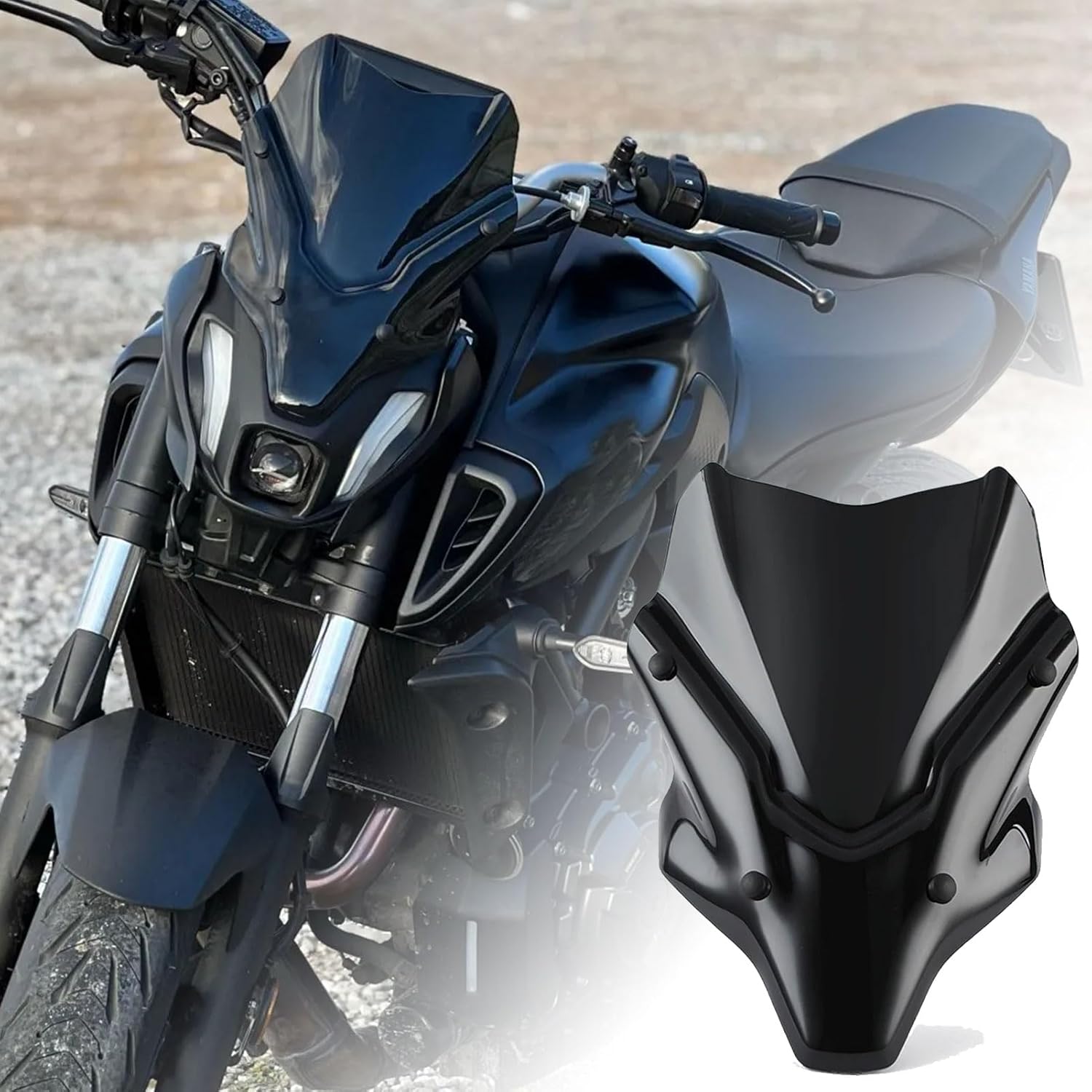 Ветровое стекло мотоцикла Yamaha MT-07 2021-2023