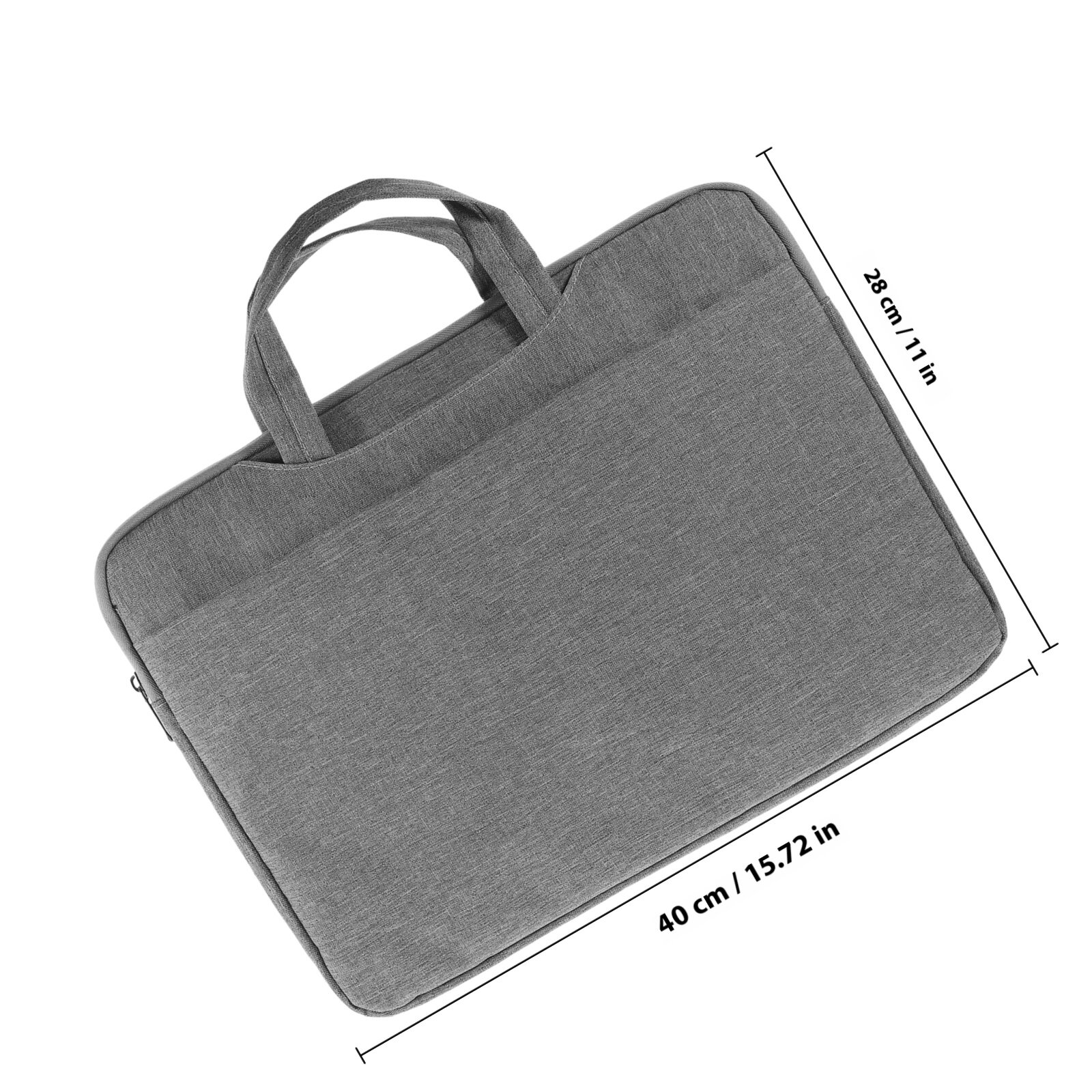 Чехол Для Ноутбука 15 Дюймов Серый Цвет Размер 40X28Cm Защита При Переноске Стильный Дизайн Легкий И Портативный