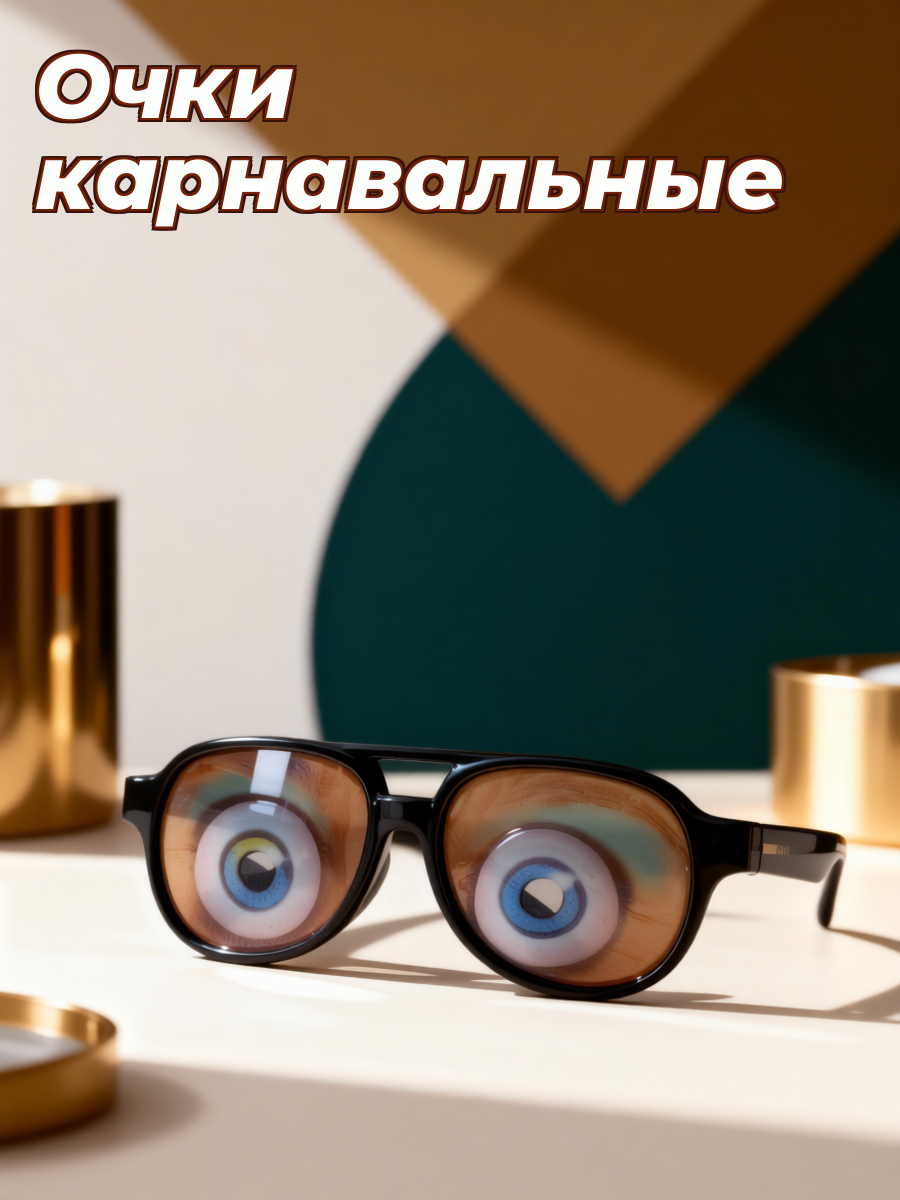 Очки Для Детей И Взрослых 2 Штуки Прикольные Очки В Forme Глаз Для Хэллоуина И Тематических Вечеринок 15.00X13.50X5.50Cm