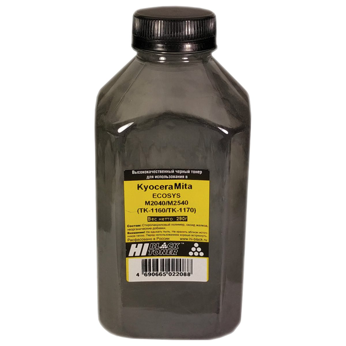 Тонер Hi-Black 9912214900912, черный для Kyocera ECOSYS M2040/2540/2640 (290г)