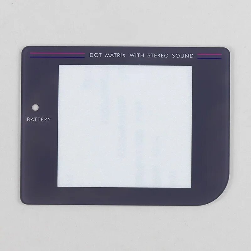 Защитная стеклянная линза для экрана Gameboy Classic ChengHaoRan Фиолетовый, Dark Gray