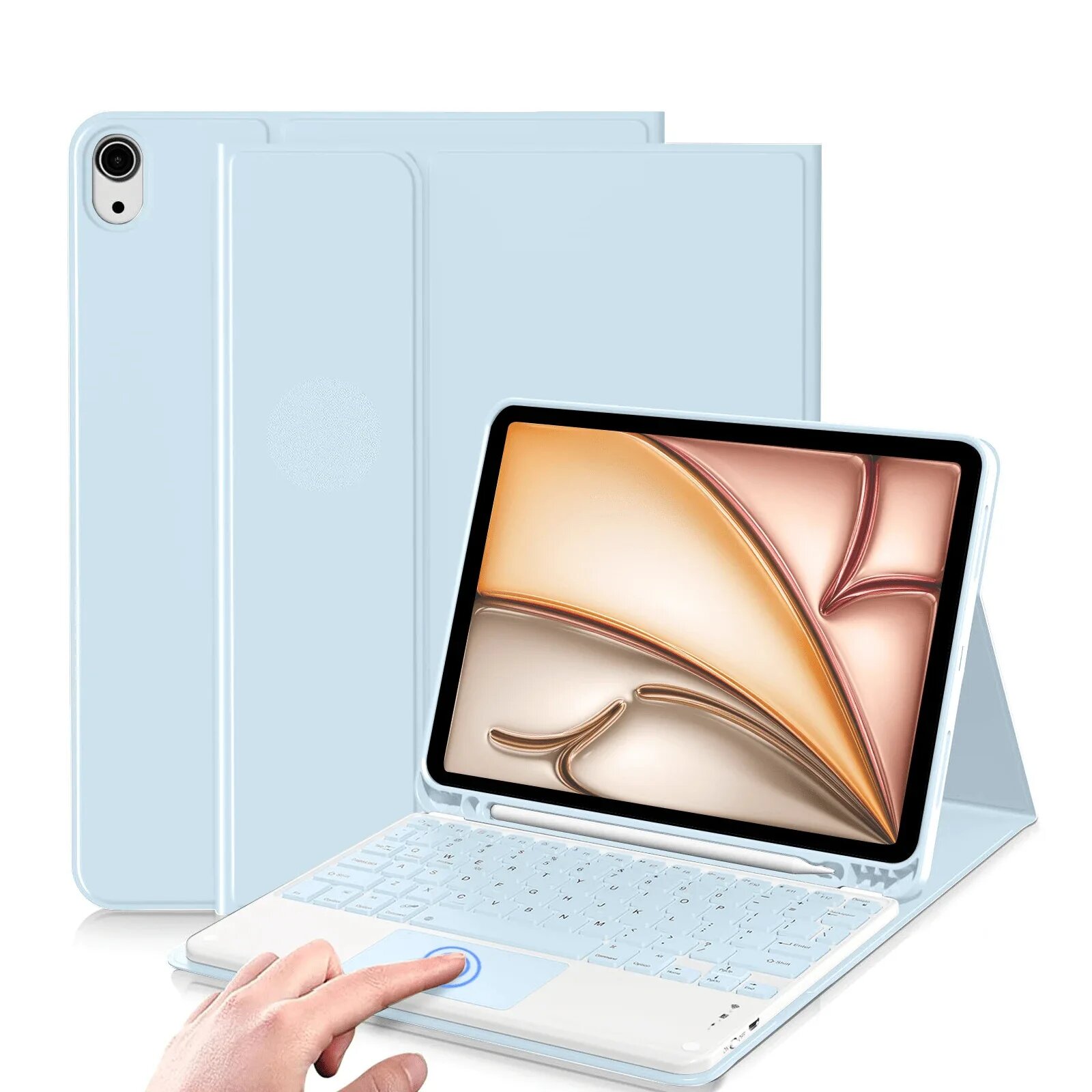 Чехол-клавиатура для iPad Air 11" (Blue 3, French)