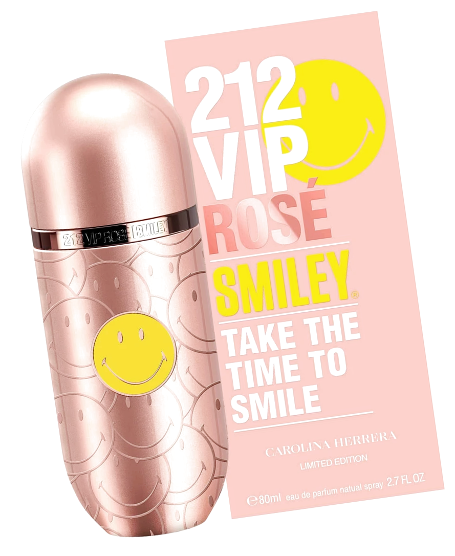 Carolina Herrera 212 VIP Rose Smiley парфюмерная вода 80 мл женская - Херрера Вип Роуз Смайли
