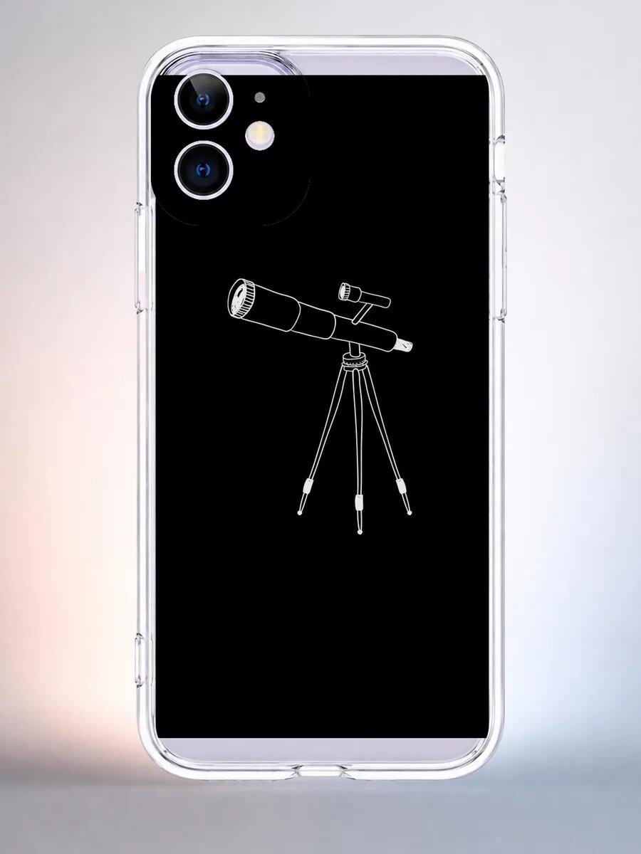 Чехол iPhone 11 телескоп минимал силиконовый