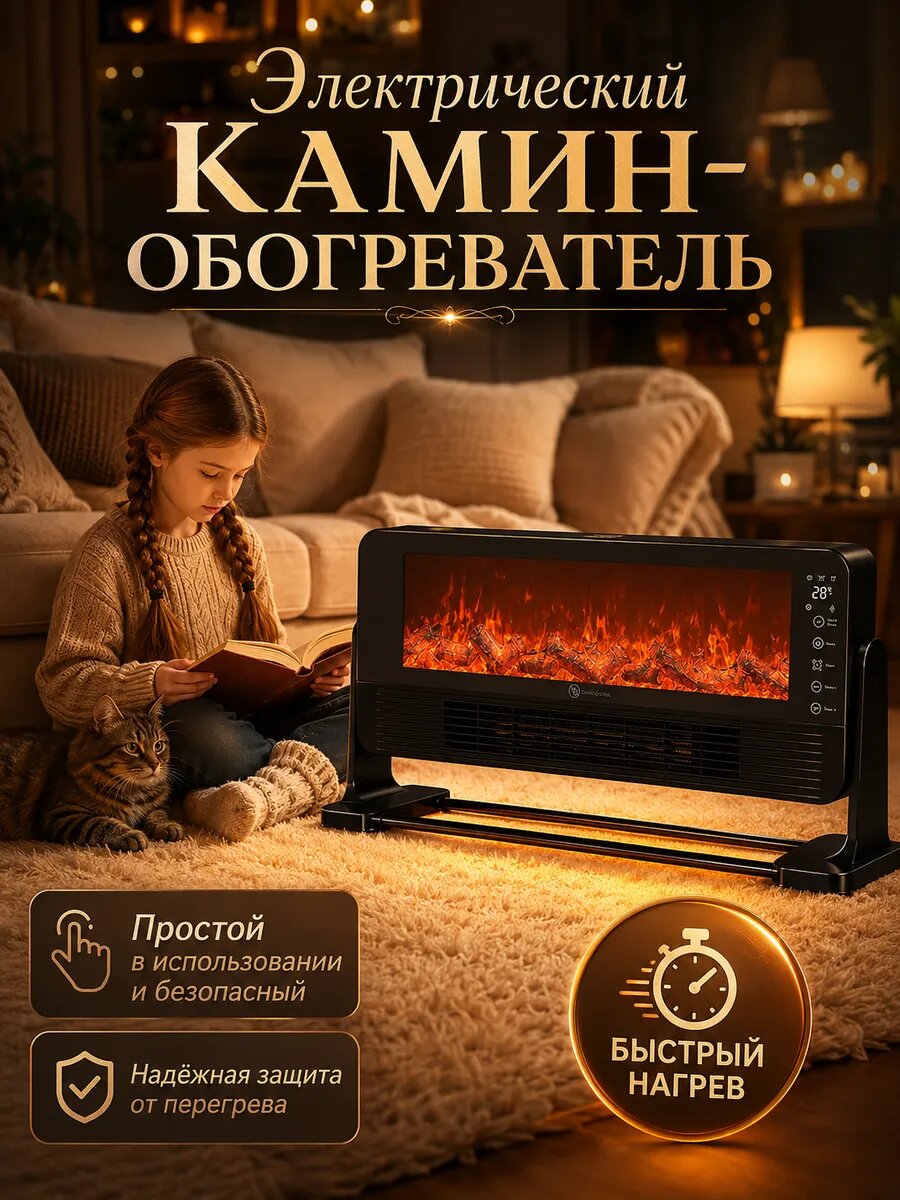 Обогреватель теплэко напольный с терморегулятором