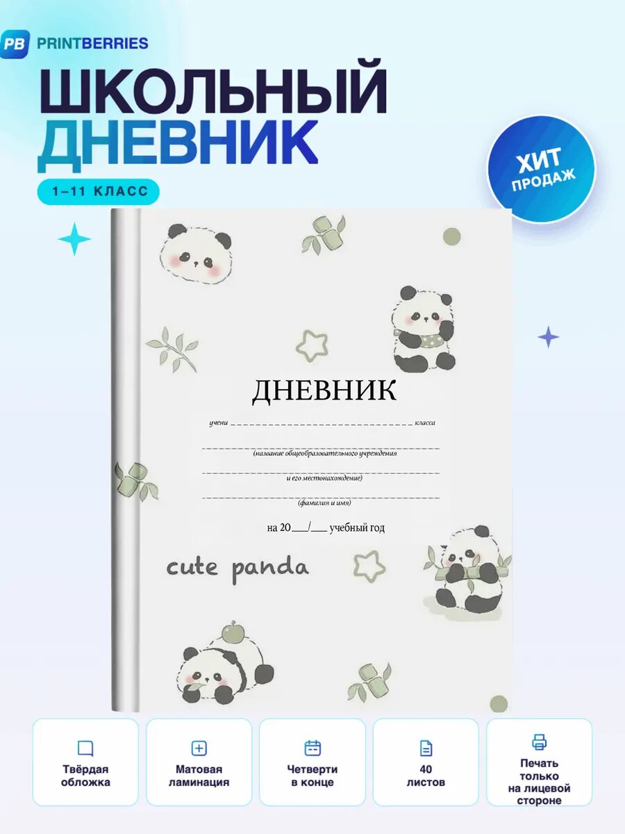 Школьный дневник Панда