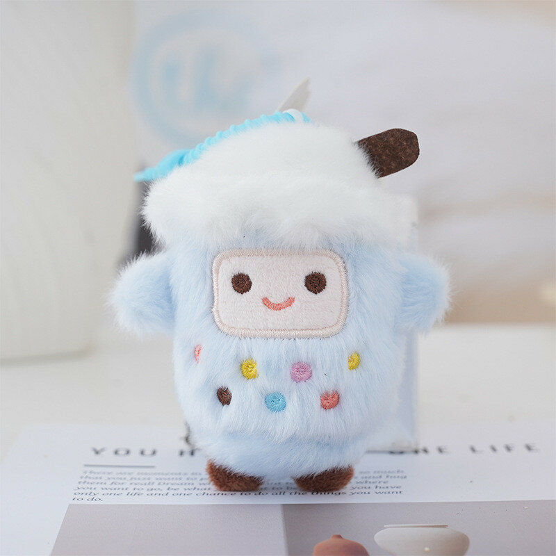 Игрушка мягкая брелок кружка молочный чай adorable синий