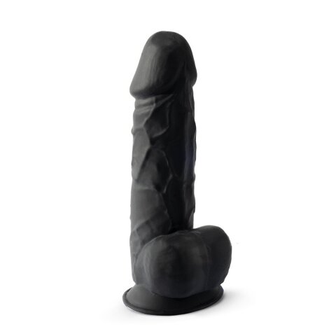 Ad-220499 Фаллоимитатор на присоске с мошонкой SileXD Model 4 - 8.5”, черный (21.5, Ø 5 см) Adrien Lastic