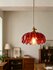 Люстра подвесная Стиль C красный стеклянный абажур цветок E27 1 лампа 26 см для ...