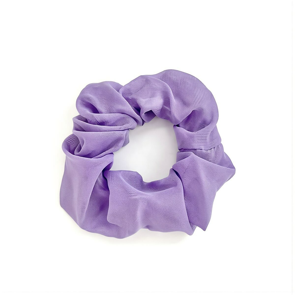Шифоновая резинка scrunchie флуоресцентного зеленого цвета стандартного размера подходит для фиксации хвоста не травмирует тонкие волосы женщин