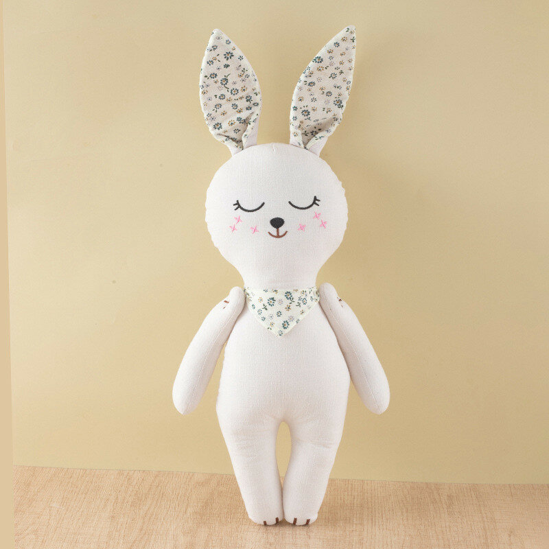 Игрушка мягкая Nordic Animal с короткой тканью для детей белая