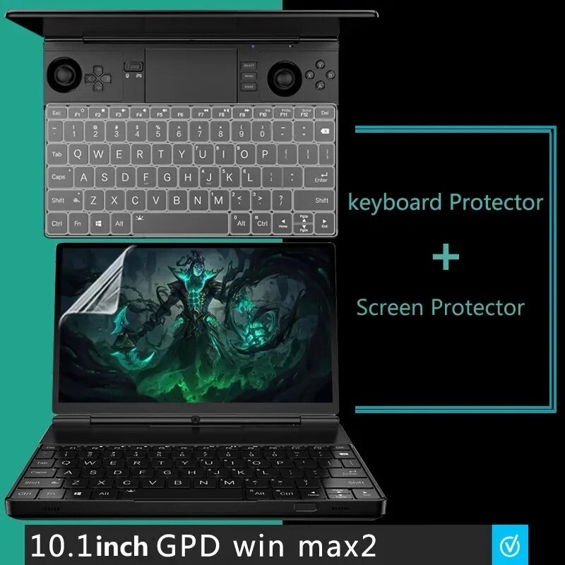 Антибликовая пленка для экрана GPD Win Max 2 10.1" + прозрачная пленка для клавиатуры
