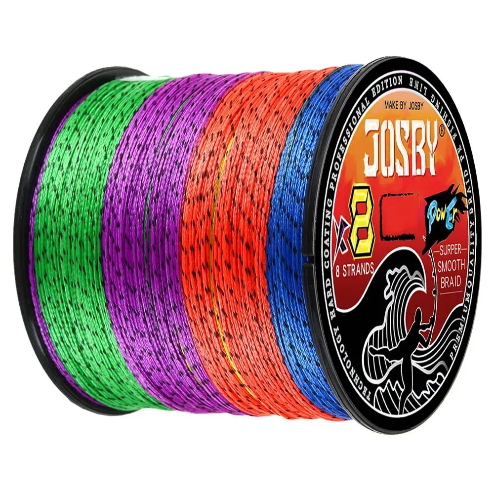 JOSBY леска плетеная 100м 0.16mm 22lb Speckled Multicolour