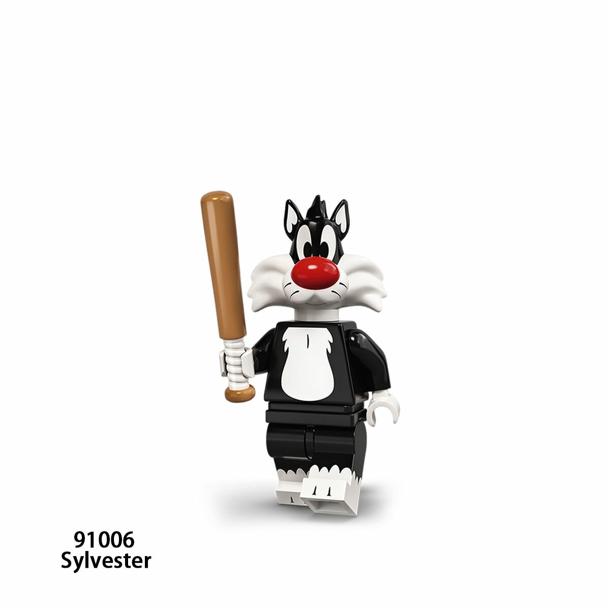 Минифигурка Кот Сильвестр (Sylvester) Конструктор, совместимый с Лего, фигурка кота 91006, подарок