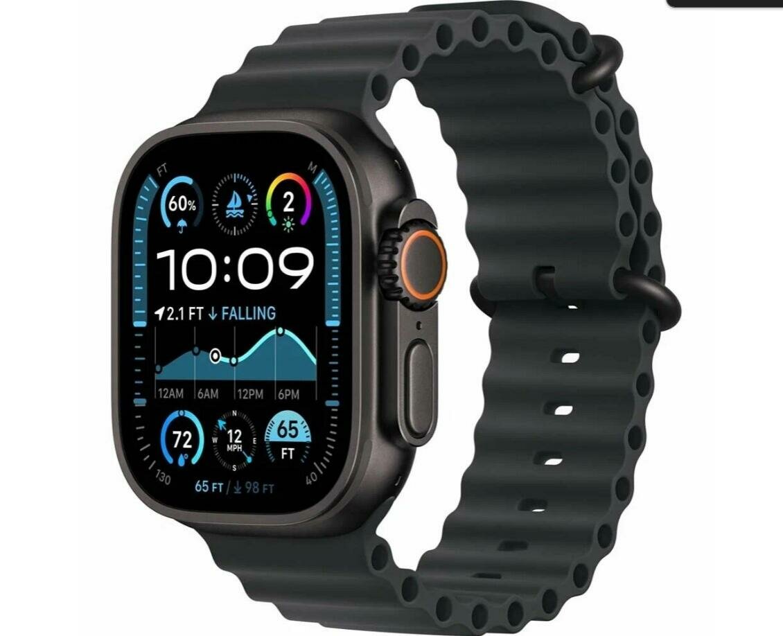 Умные часы Apple Watch Ultra 2 49mm Black Titanium Case With Black Ocean Band