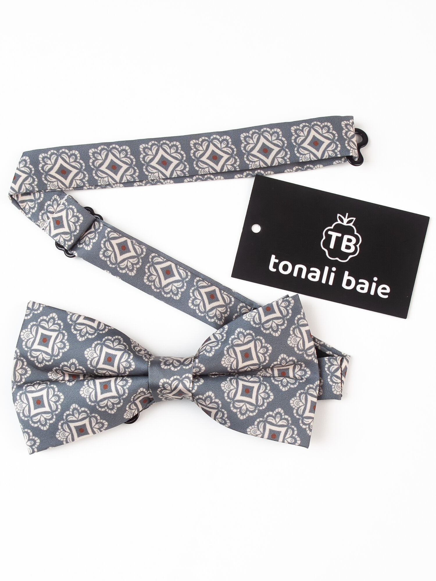 Бабочка Tonali Baie, серый — фото 1