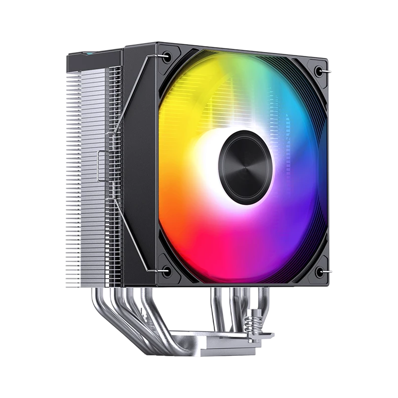 Кулер для процессора/ CPU Cooler JONSBO CA40 ARGB (225W, 4-pin PWM, 157mm, Al/Cu, 4x6mm, ARGB, 1x120mm, 69.61CFM, 32.6dBA, 1800RPM, S: 1851/1700/1200/115X, AM4/AM5 Black)