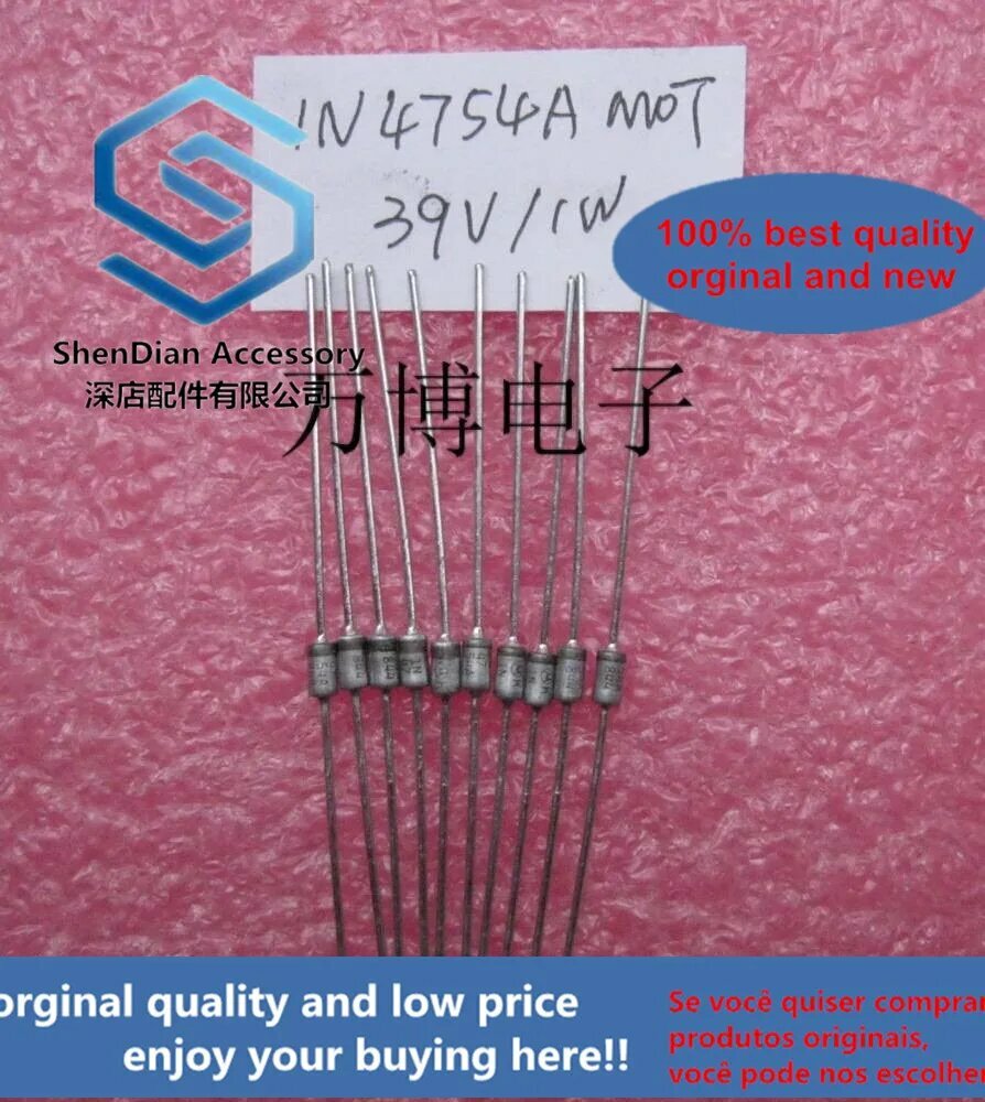 Новые регуляторы напряжения 1N4754 1N4754A 1W 39V, 20 шт
