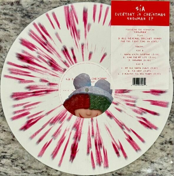 Sia - Everyday Is Christmas Snowman EP - White W/ Red Splatter Vinyl - новая виниловая пластинка