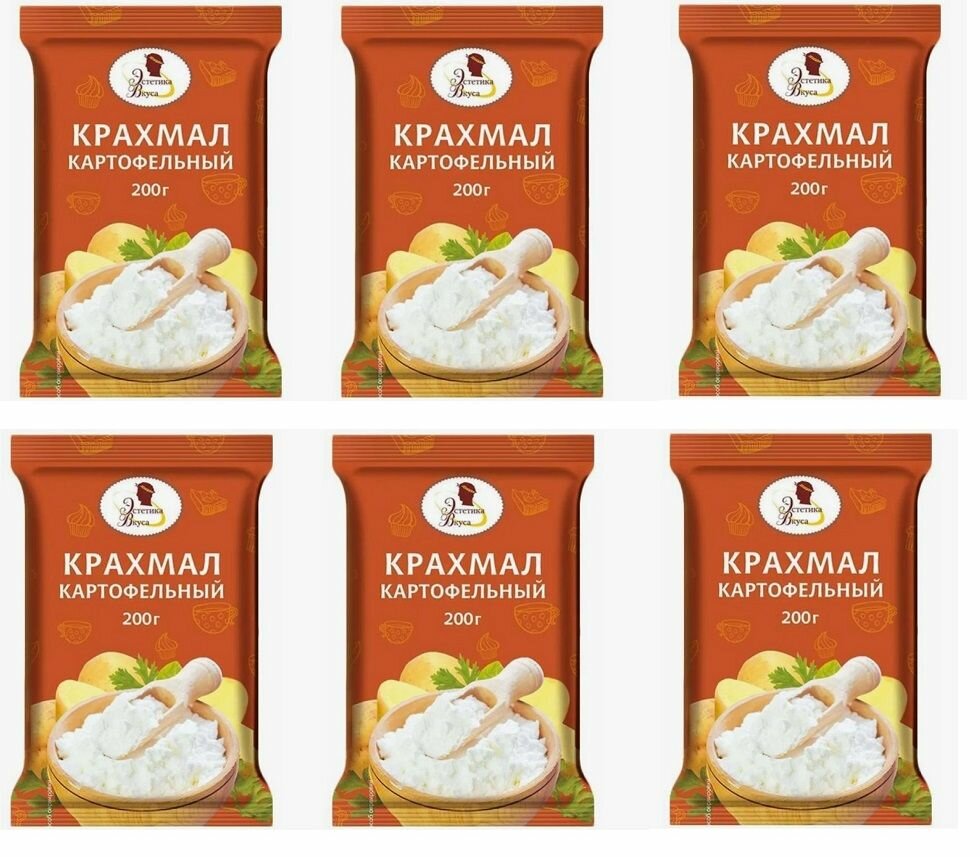 Эстетика Вкуса Крахмал, картофельный, 200г, 6шт