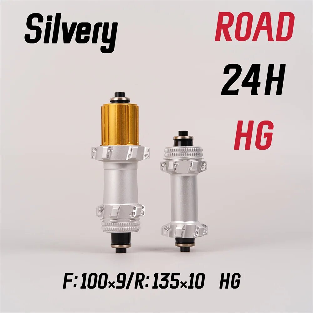 Втулка для шоссейного велосипеда Shimano SRAM 24 отверстия F100R135 Silvery 24H