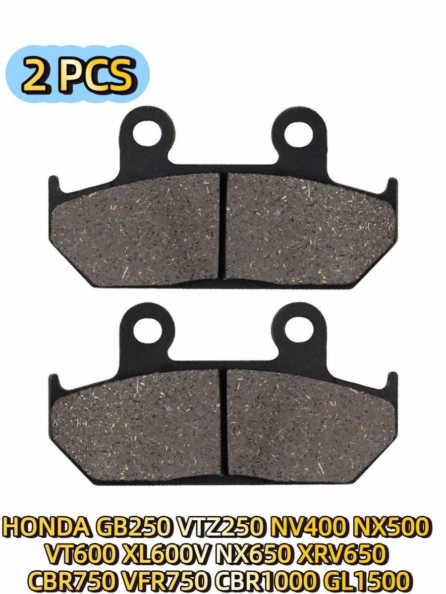 Передние тормозные колодки для мотоцикла FA124 для HONDA GB250 VTZ250 NV400 NX500 VT600 XL600V NX650 XRV650 CBR750 VFR750 CBR1000 GL1500