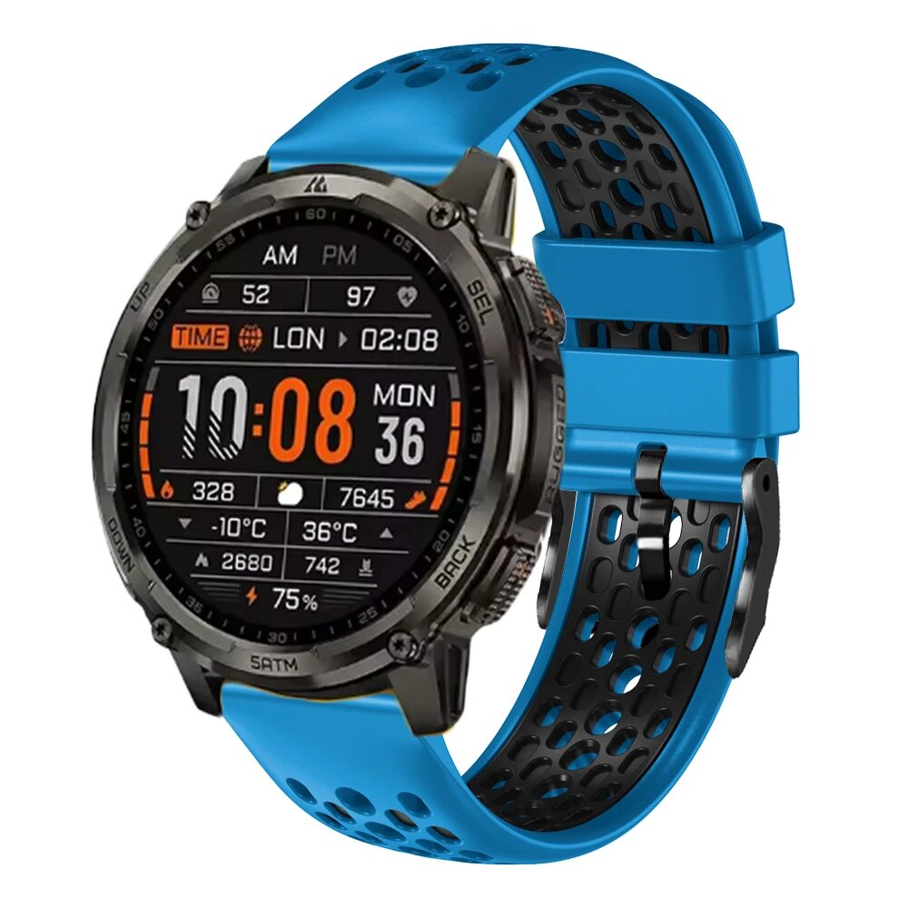 Смарт-часы Kospet Tank T3 с ремешком Sky blue black