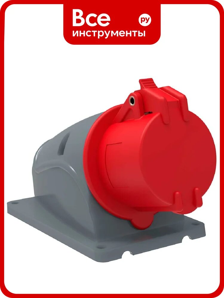 Стационарная розетка IEK MAGNUM ССИ-114 16А 3Р+РЕ 380В IP44 PSN12-016-4 6905759