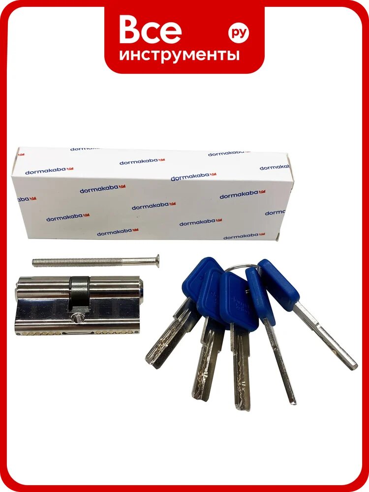 Евроцилиндр Dormakaba с вертушкой CBR-2 PRO 60 (30x30В) никель 8012838